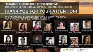 CK2017: Key Findings For Transit-Oriented Development (TOD) Business Models | PPT