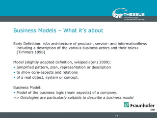 Business Models in the Internet of Services | PPT