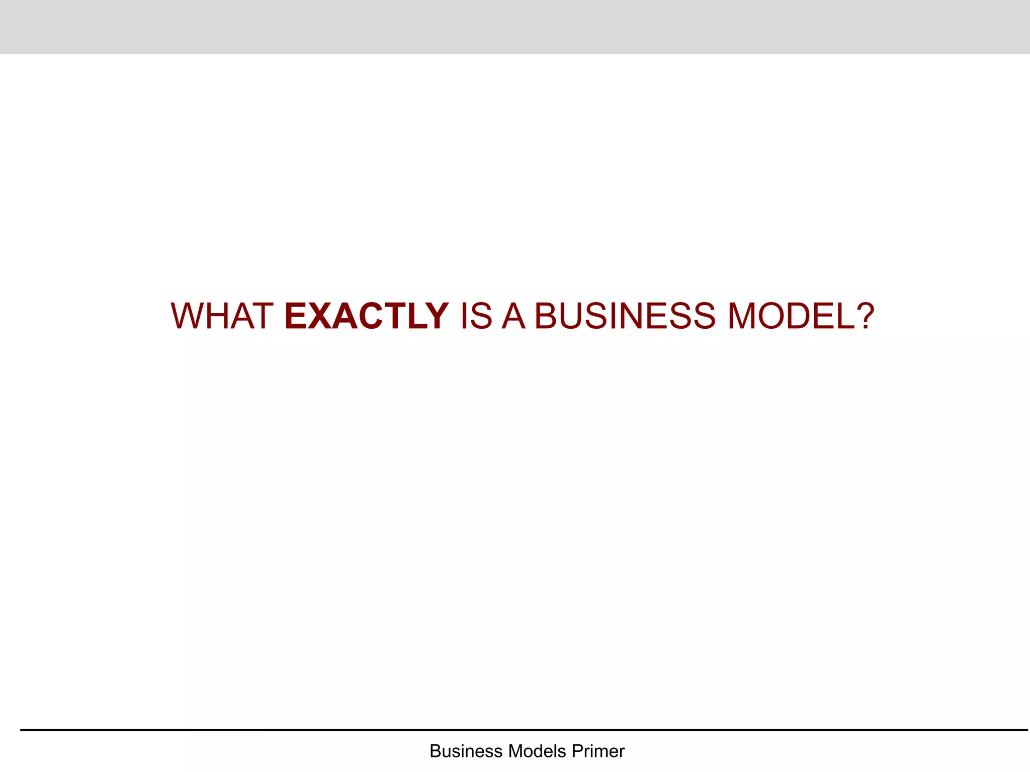 Business models overview | PPTX