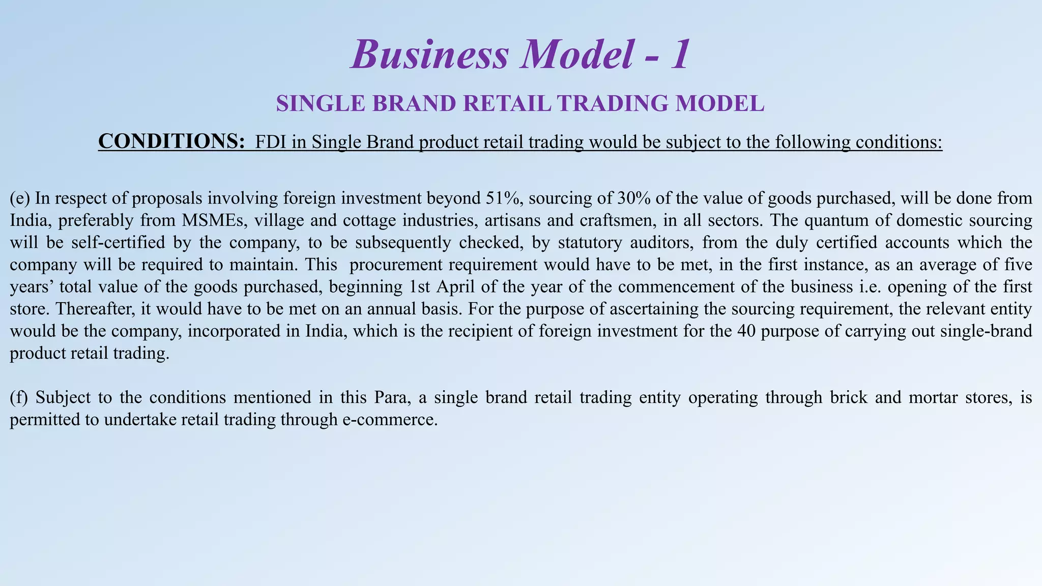 Different Business Models | PPT