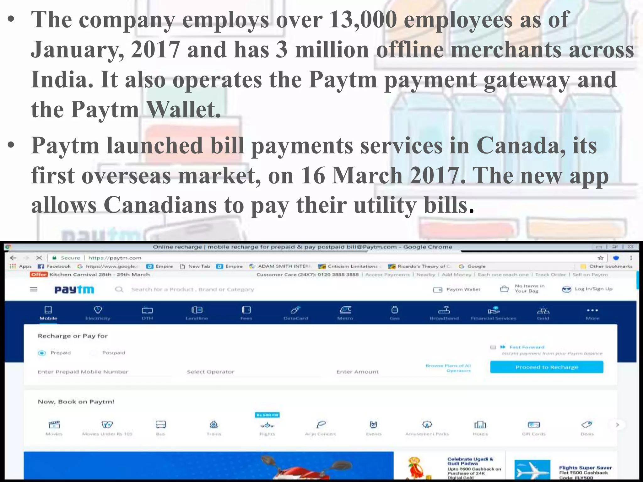 Business mode of paytm | PPT