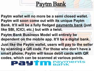 Business mode of paytm | PPT