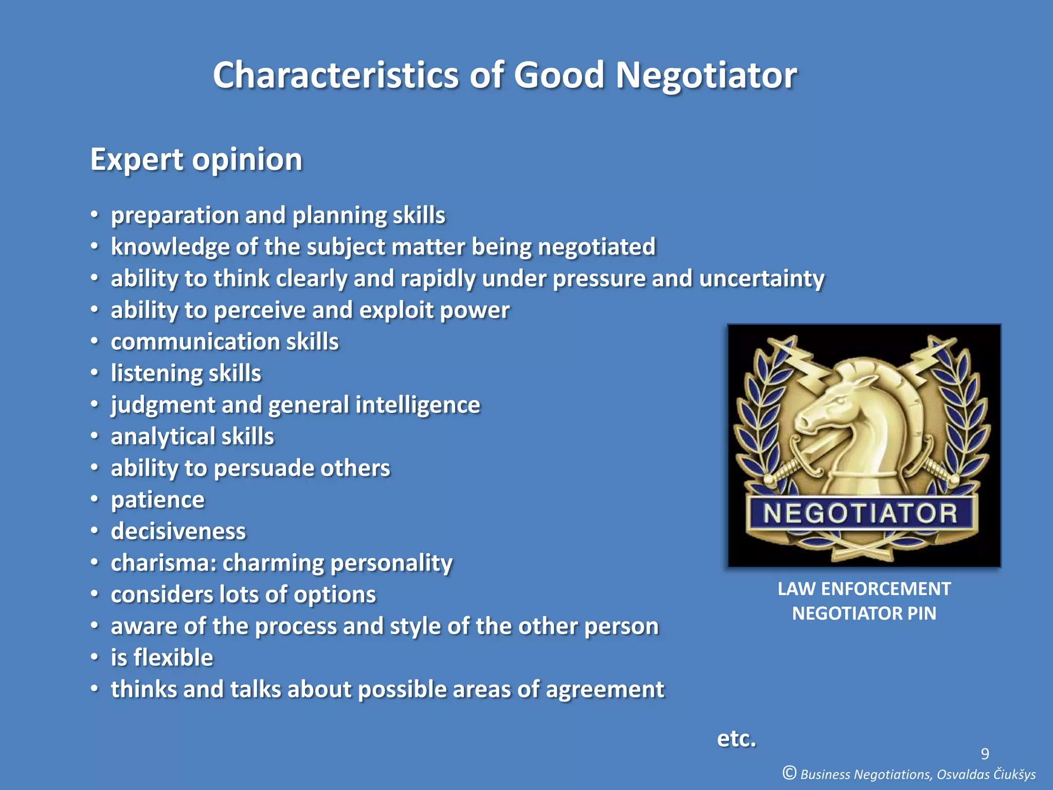 Business Negotiations | PPTX