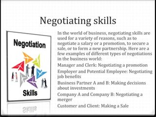 Business negotiations | PPT | Business | Business and Finance