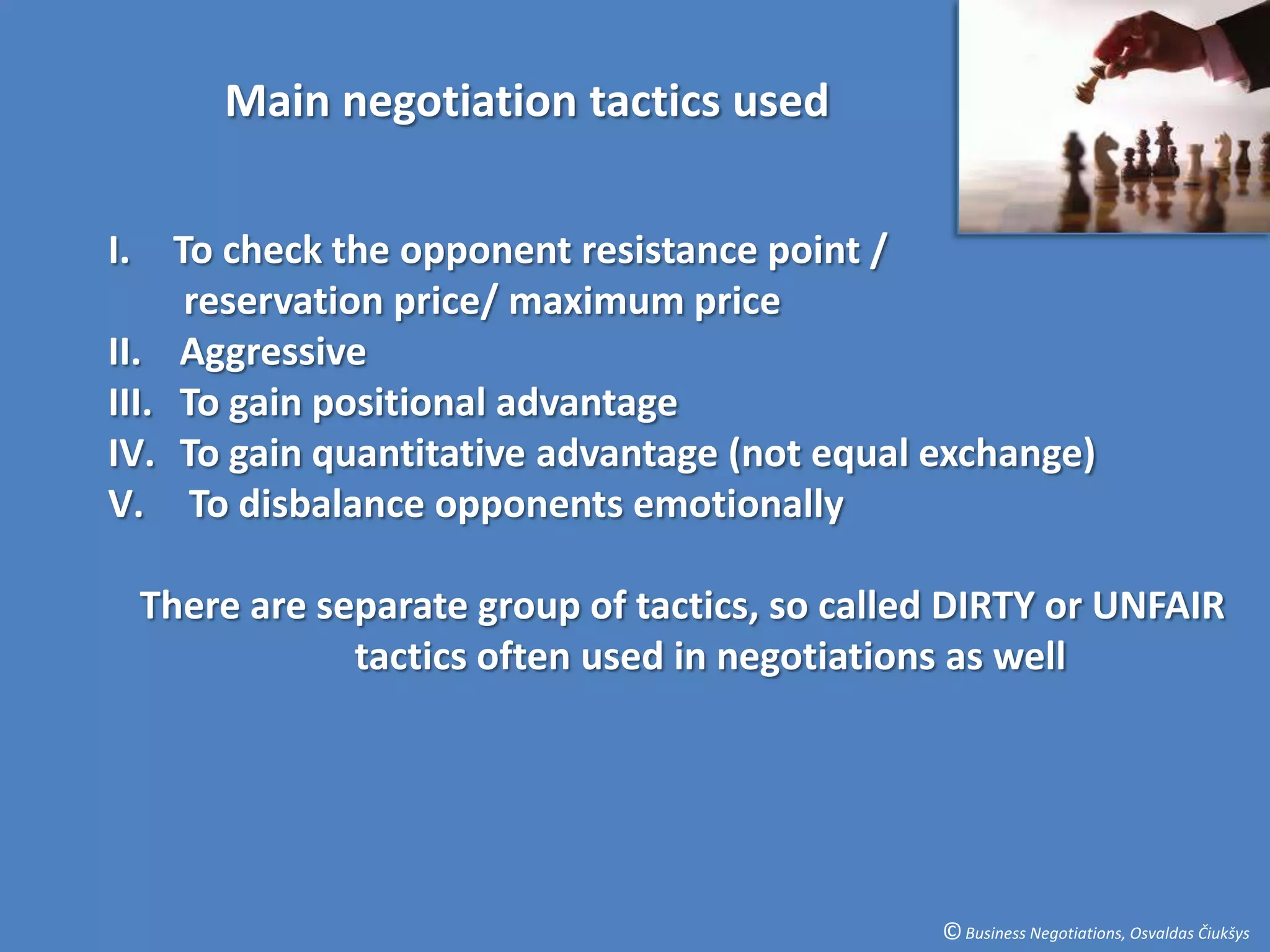Negotiation Tactics | PPTX