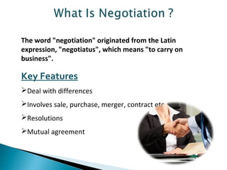 Business negotiation skills shubham parsekar-sybba-2013 | PPT