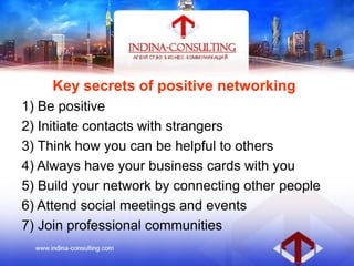 Business networking tatiana indina | PPT