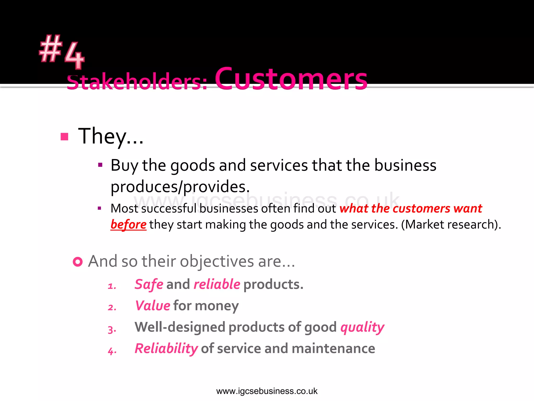 Business objectives and_stakeholders_objectives_presentation | PPT