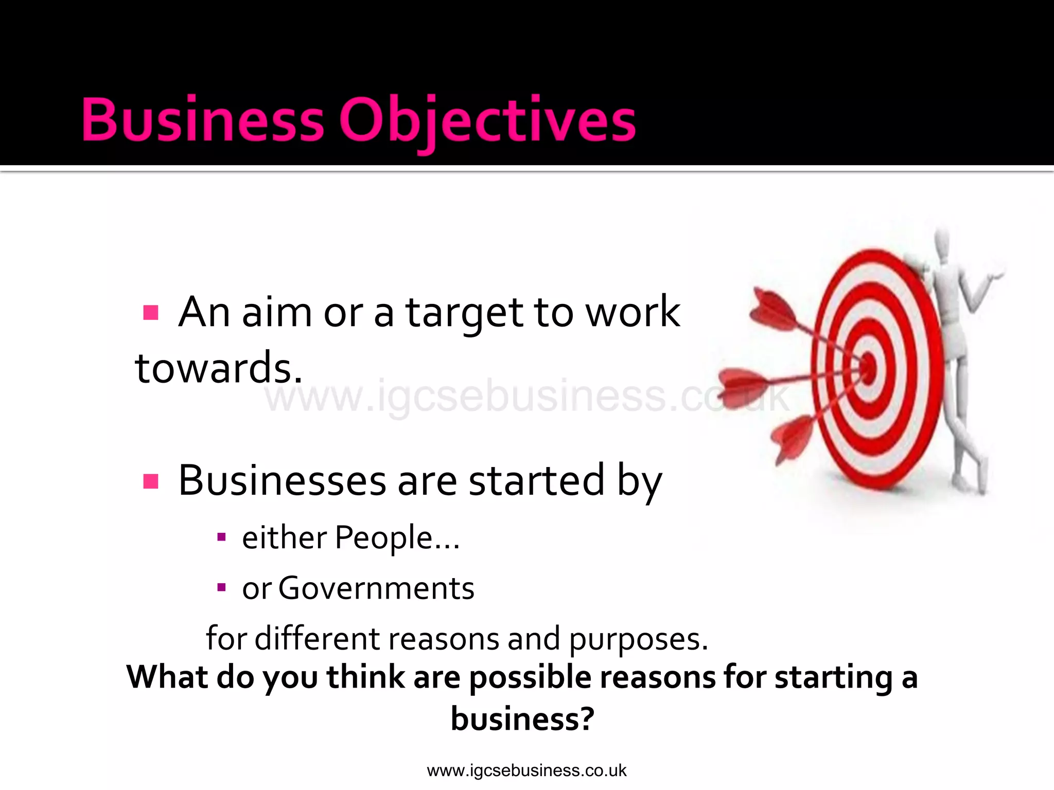 Business objectives and_stakeholders_objectives_presentation | PPT