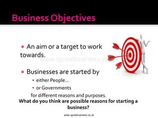 Business objectives and_stakeholders_objectives_presentation | PPT