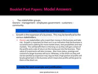 Business objectives and_stakeholders_objectives_presentation | PPT