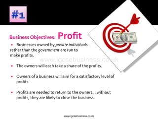 Business objectives and_stakeholders_objectives_presentation | PDF