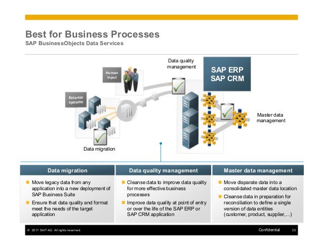 Business objects data services in an sap landscape