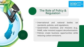 Business Opportunities in Decarbonisation, Renewable Energy, and Net ...