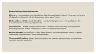 Business Organisation for B.Com Students | PPT