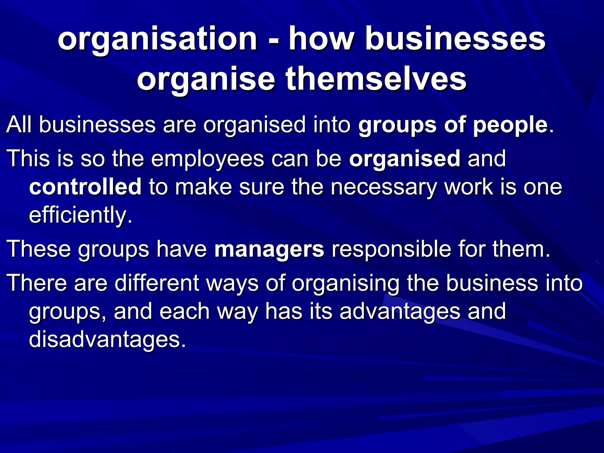Business organisation (2) | PPT