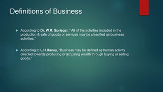 Business organisation chapter 1 | PPTX