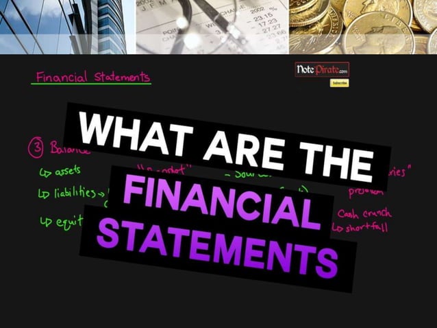 Business organisations financial statements | PPT