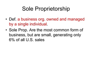 Business Organization-types of entities or firms | PPT