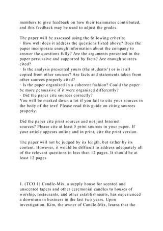 Business PaperDescriptionThe business analysis paper sh.docx