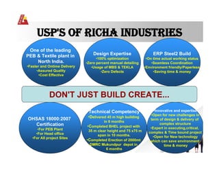 Introduction of Richa Industries Limited | PDF