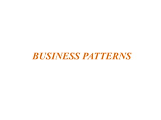 55 Business Model Patterns with examples | PPTX