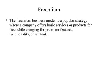 55 Business Model Patterns with examples | PPTX