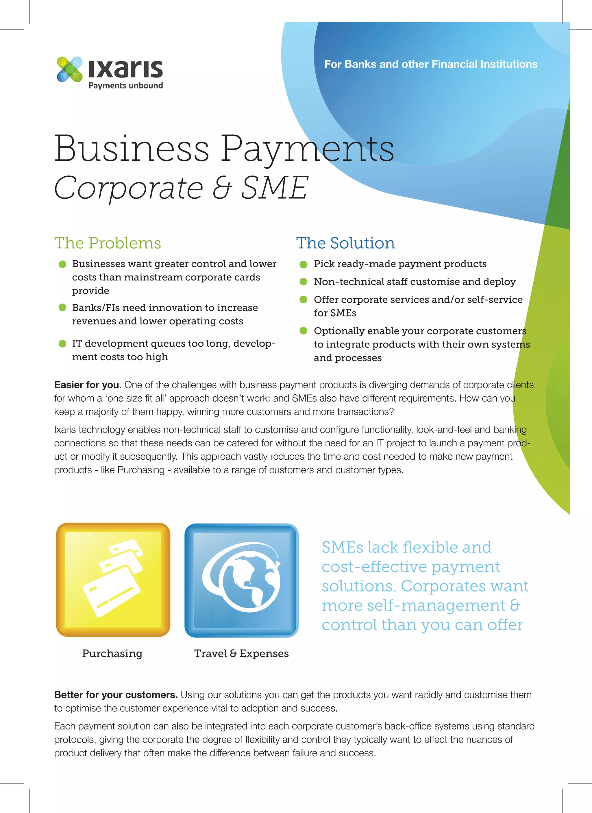 Flyer for Corporate Prepaid solutions | PDF