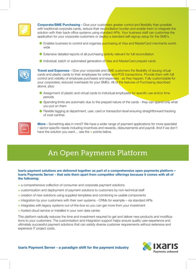 Flyer for Corporate Prepaid solutions | PDF
