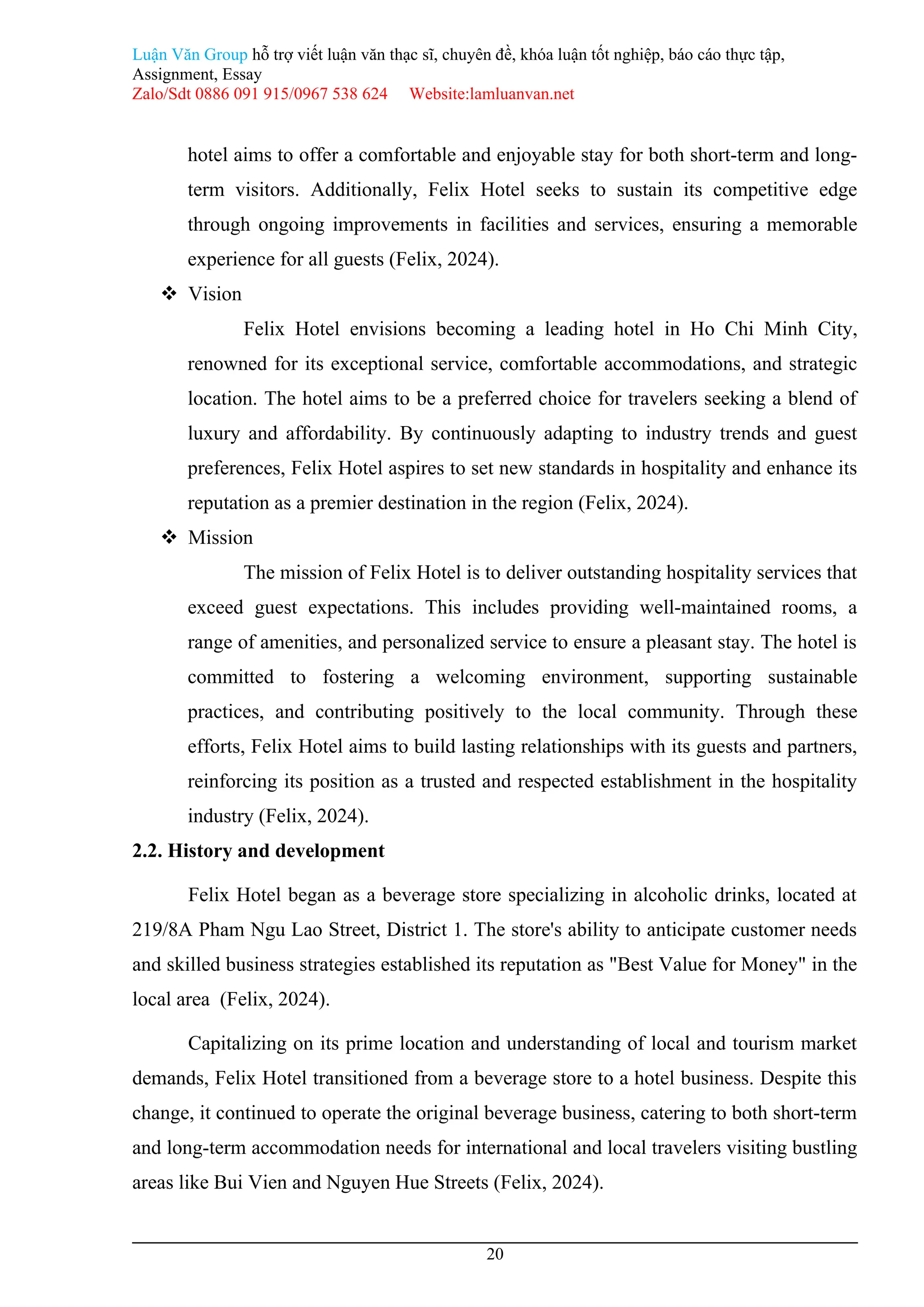BUSINESS PERFORMANCE SITUATION AND PERFORMANCE EVALUATION OF FELIX ...