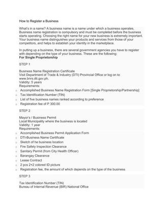Business permit | DOCX