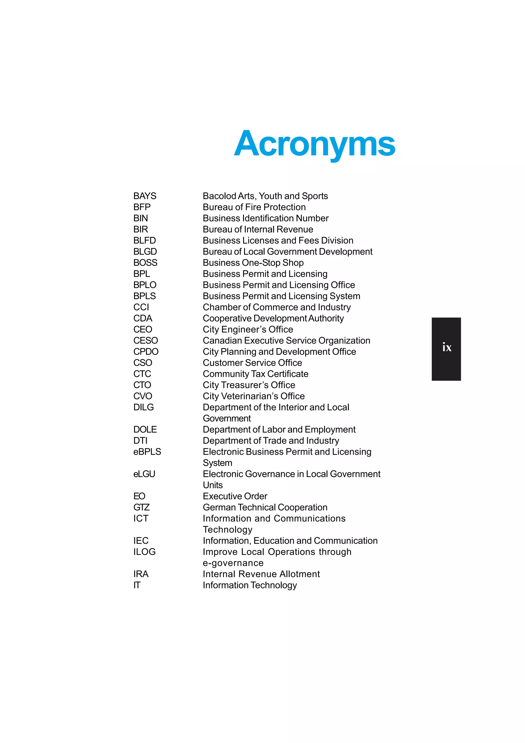 Philippine Business Permits Licensing Process | PDF