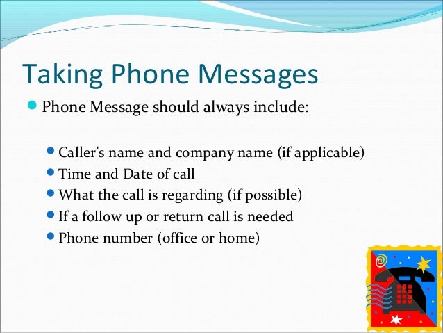 Business phone etiquette