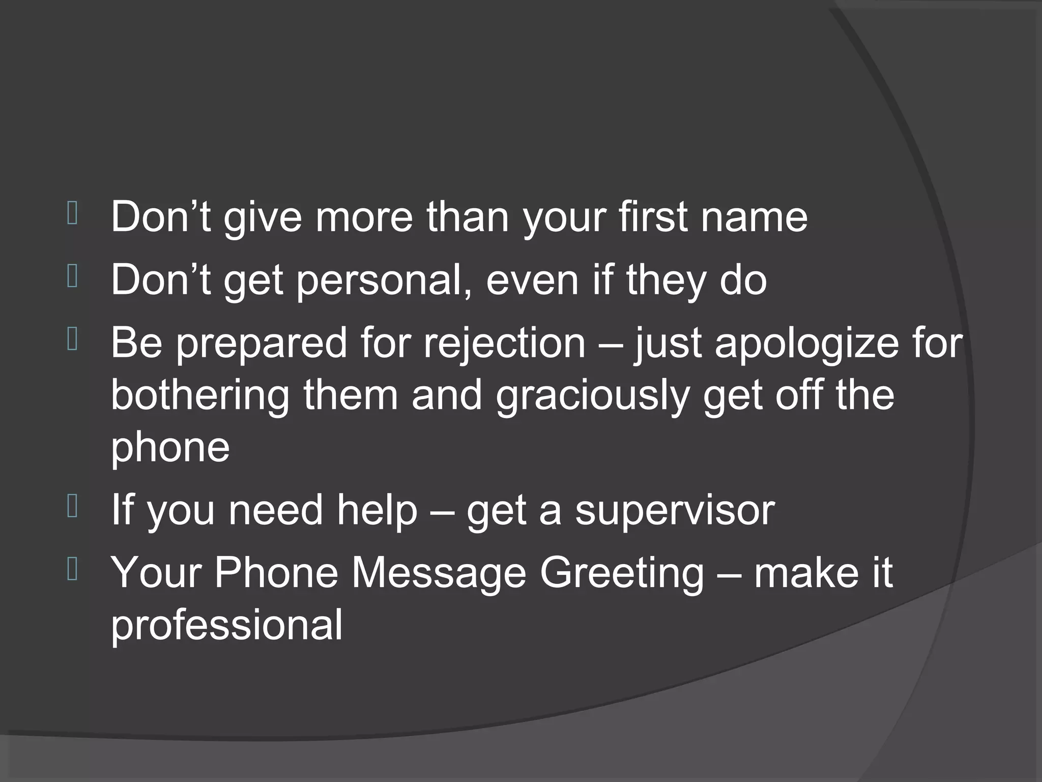 Business Phone Etiquette | PPT