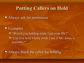 Business phone etiquette | PPT