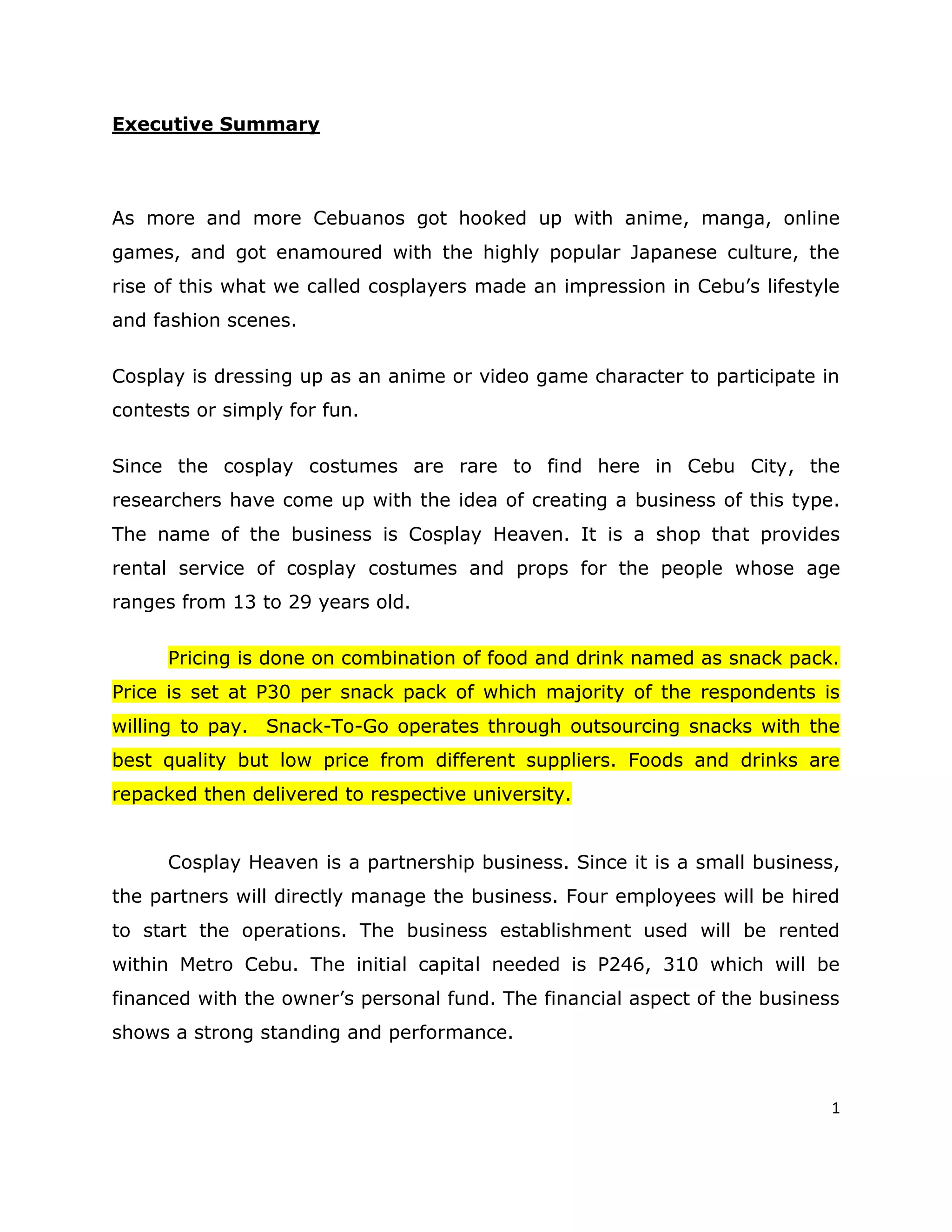 Business plan | PDF