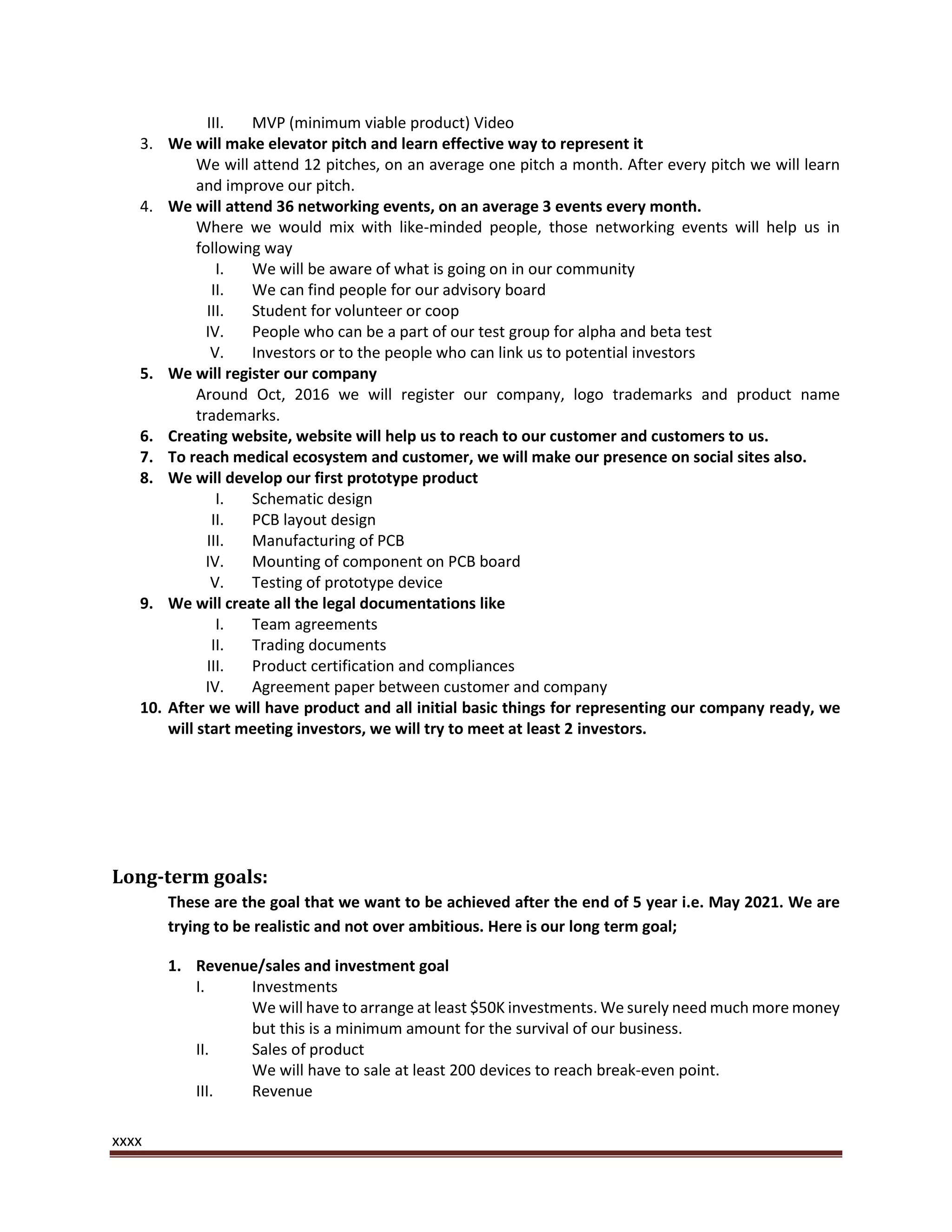Sample Entrepreneurship Business plan for students | PDF