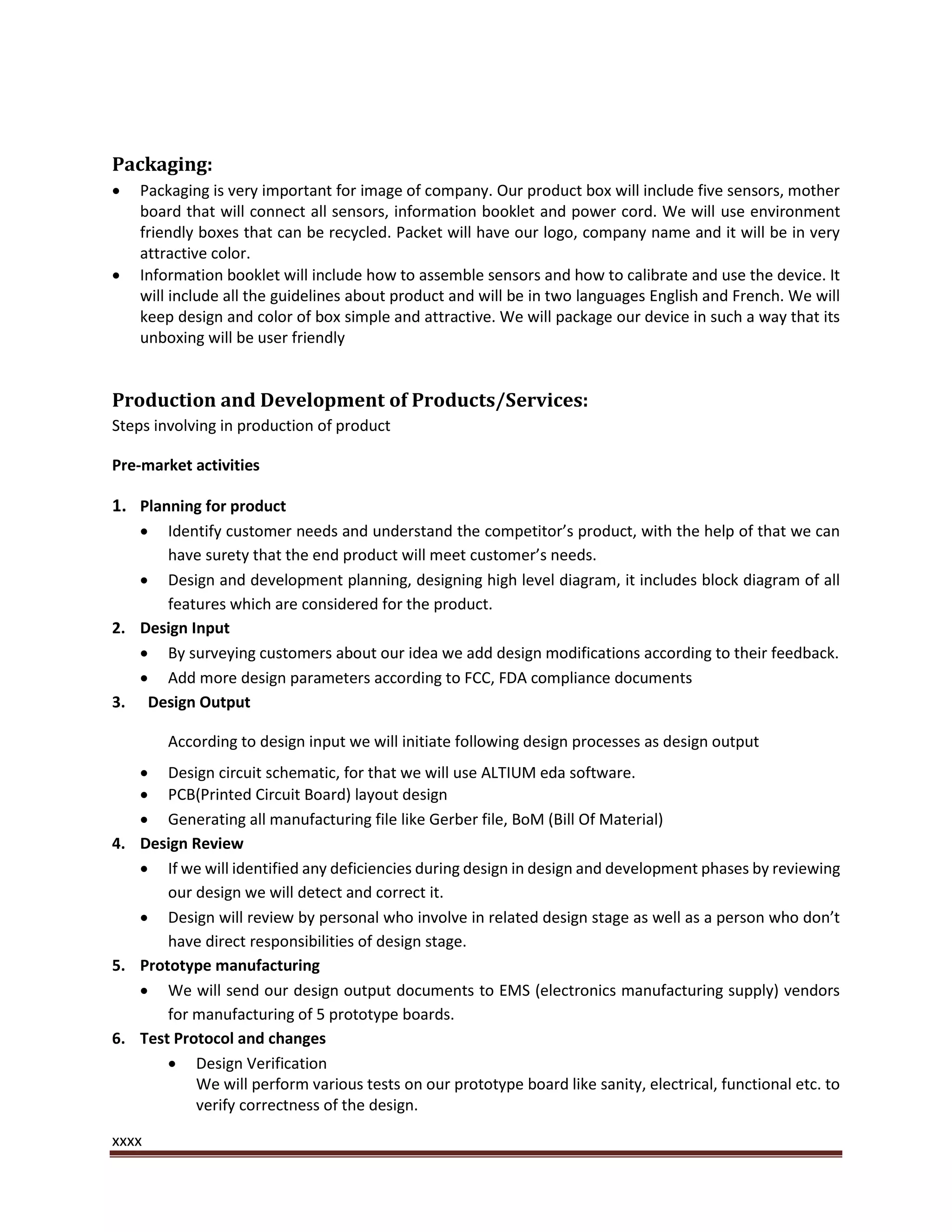 Sample Entrepreneurship Business plan for students | PDF