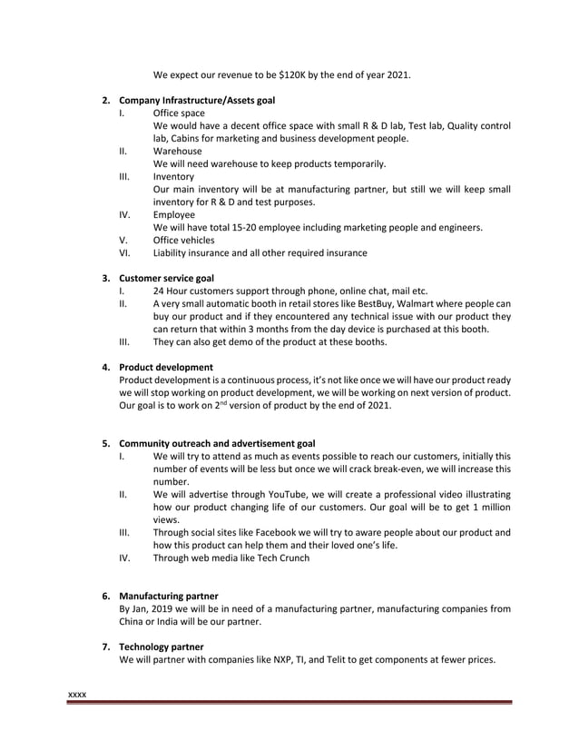 Sample Entrepreneurship Business plan for students | PDF | Small and ...