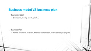 Business model & plan | PPTX