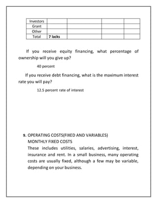 Business plan Module | PDF
