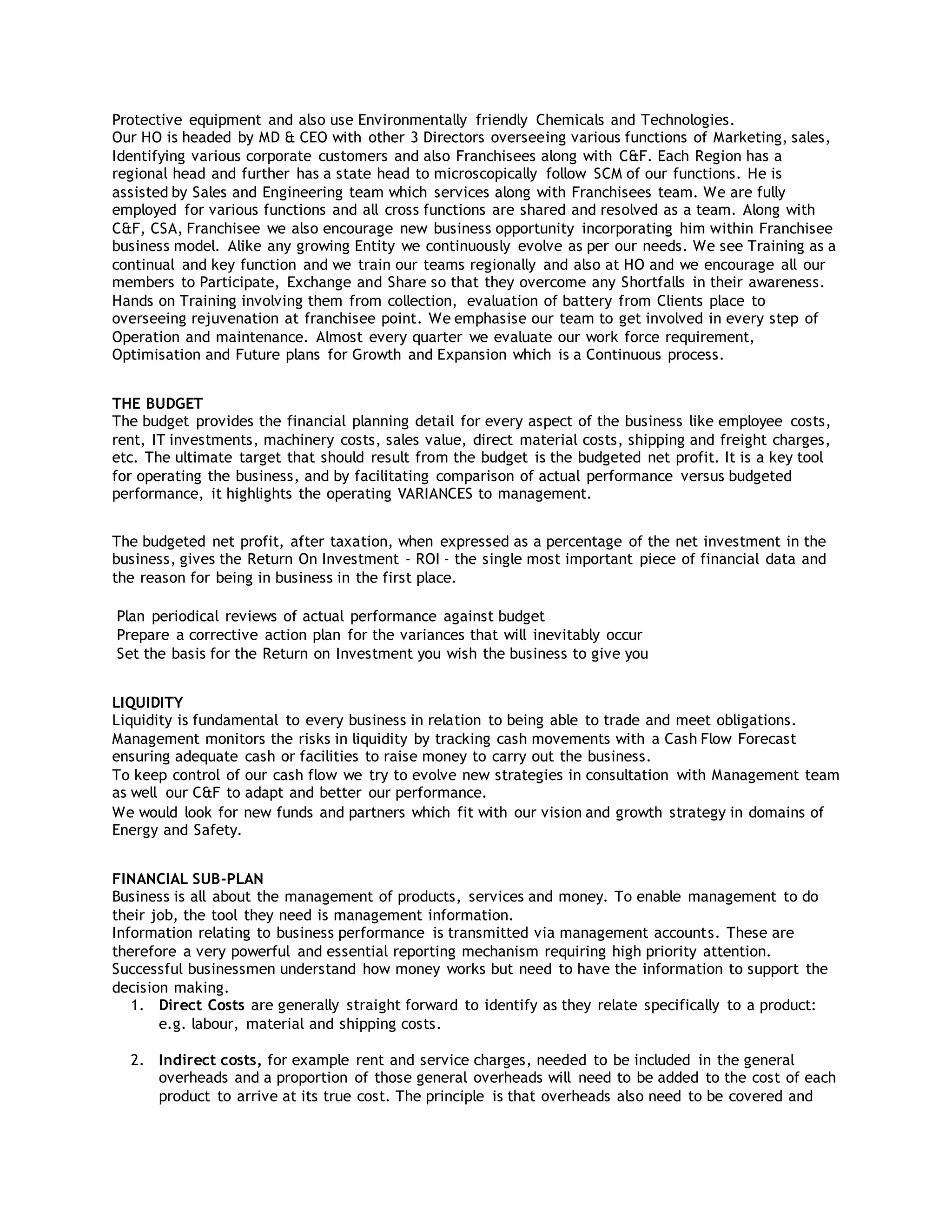 Energy storage Business plan | DOCX