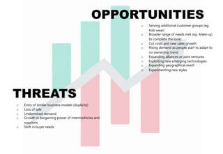 A rental clothing-business model | PPTX