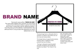 A rental clothing-business model | PPTX