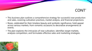 Know this for make Business Plan on Roses flowers.pptx | Agriculture ...