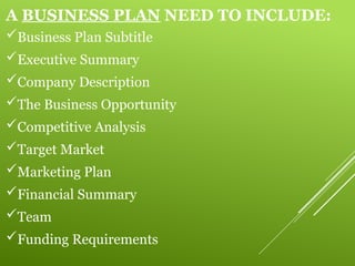Business Plan, Process, Uses and Purpose.pptx