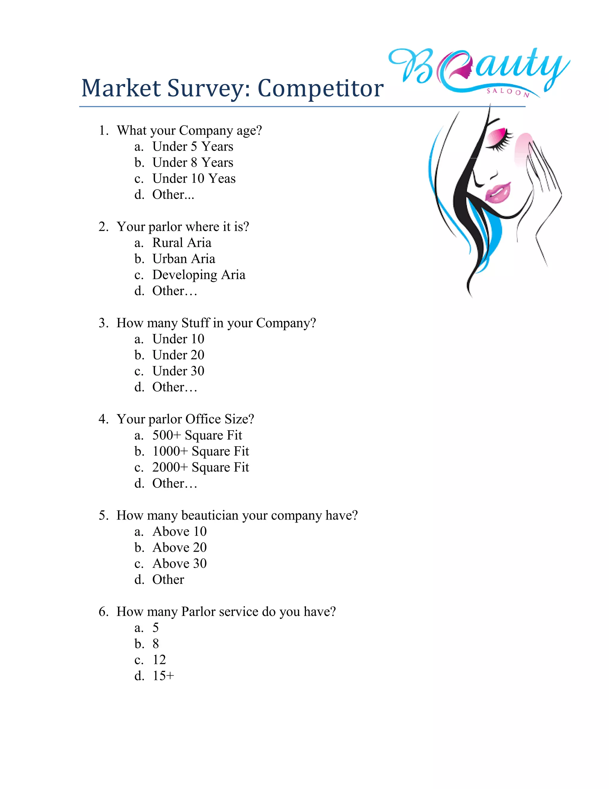 Business Plan - Beauty Salon Parlor - Kazi Reaz Rahman | PDF