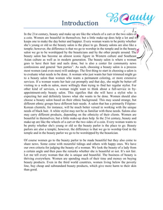 Business Plan - Beauty Salon Parlor - Kazi Reaz Rahman | PDF