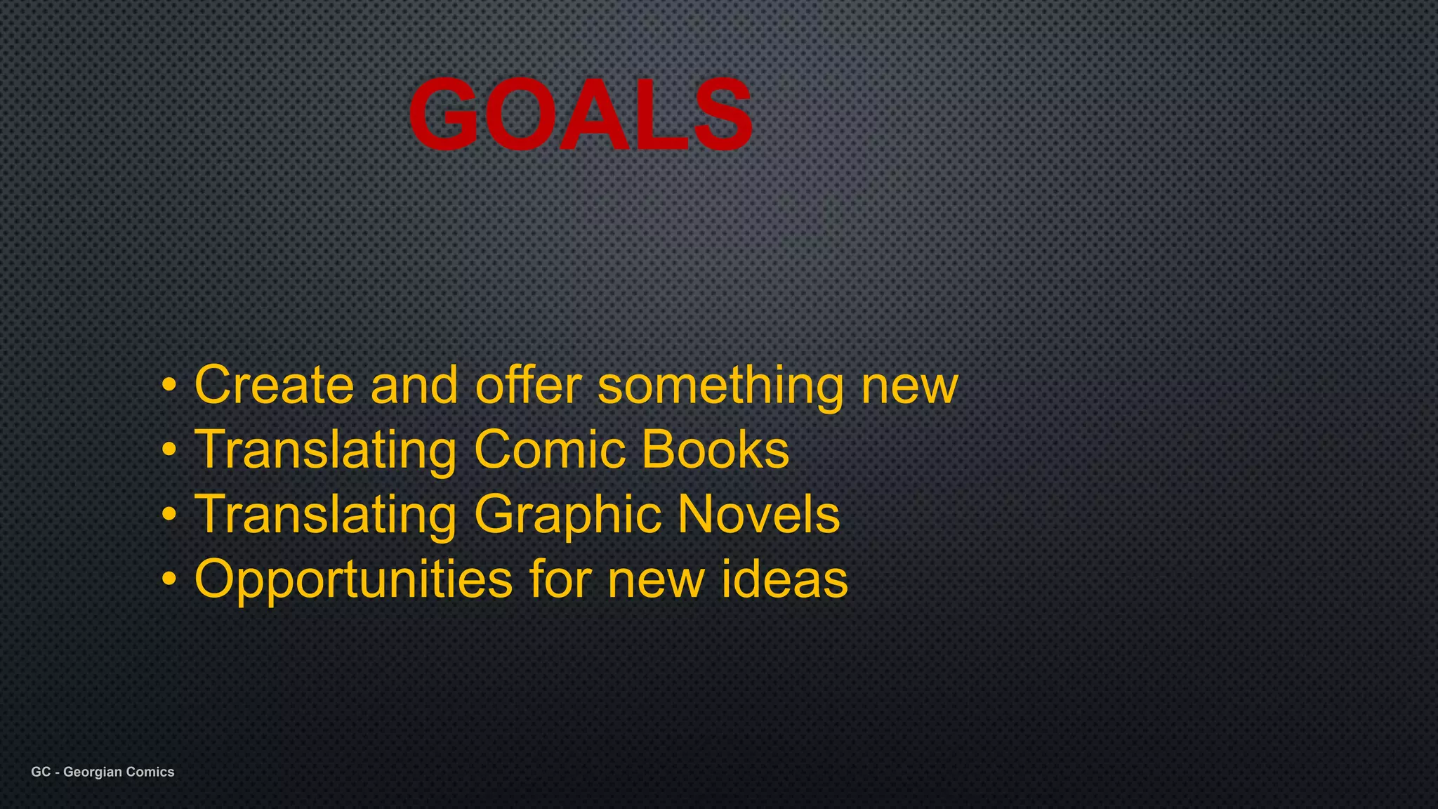 Business Plan - Comics | PPTX