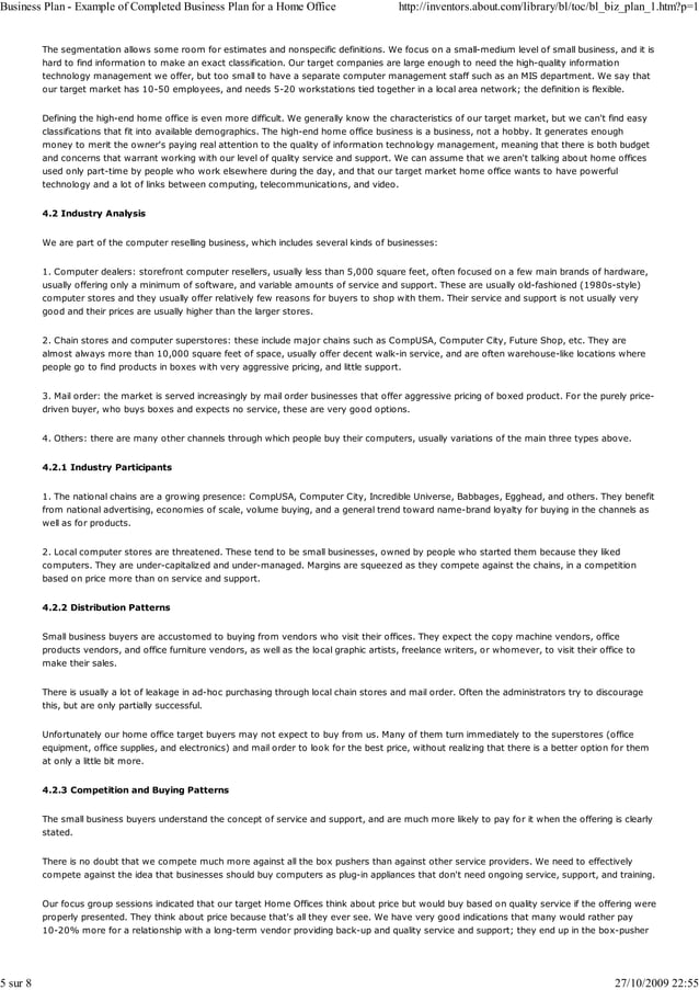 Business Plan Example Of Sample Business Plan | PDF | Business ...